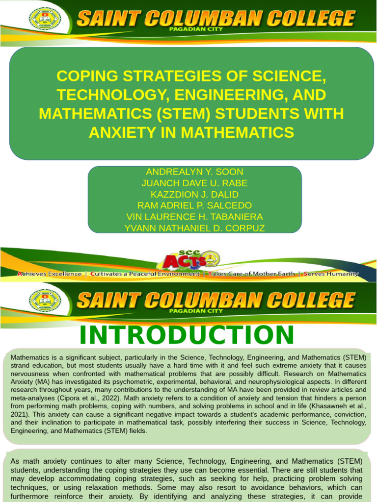 Coping Strategies of Science Technology Engineering and Mathematics ...