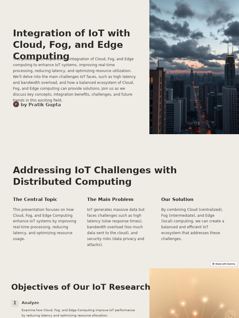Integration of IoT With Cloud Fog and Edge Computing | PDF | Internet Of Things | Cloud Computing