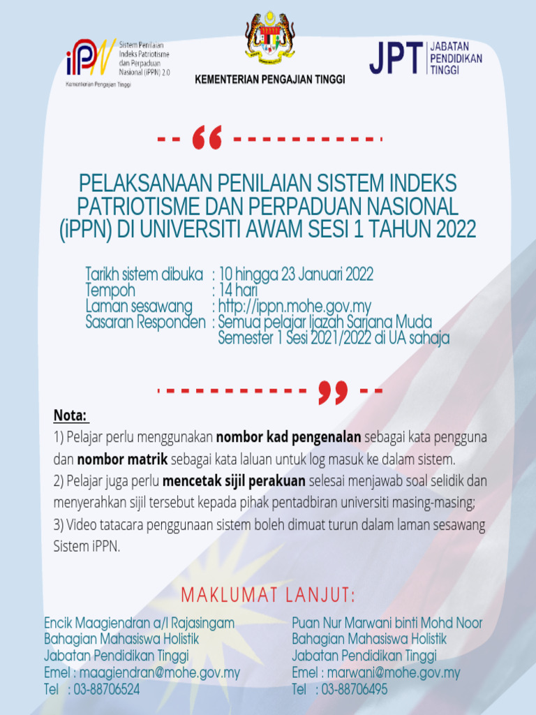 Poster Pelaksanaan Penilaian Sistem Ippn 2.0 | PDF