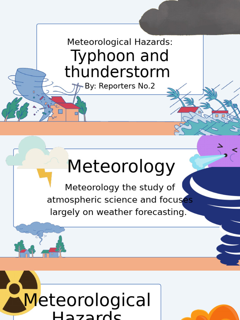 Meteorological Hazards Tornados Hurricanes and Storms Earth Science ...