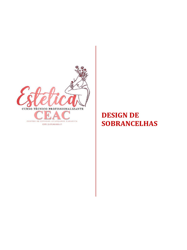 Apostila Design De Sobrancelhas Pdf Beleza Olho