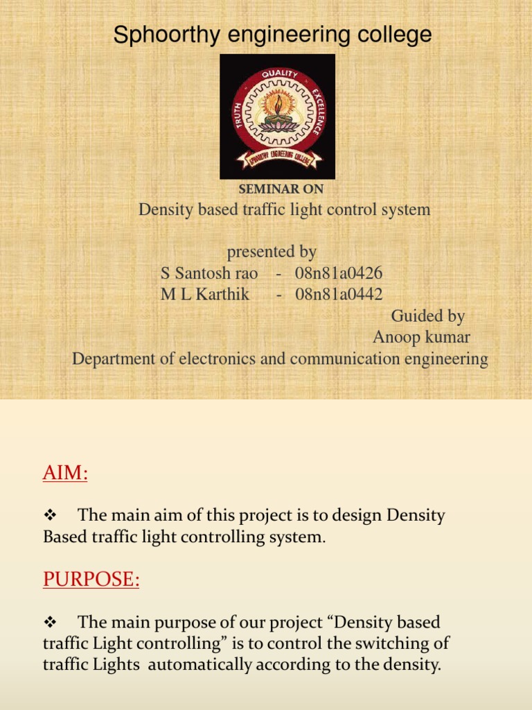 Density Based Traffic Light Controlling | PDF
