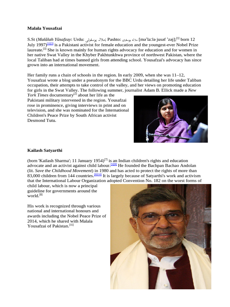 Malala Yousafzai | PDF