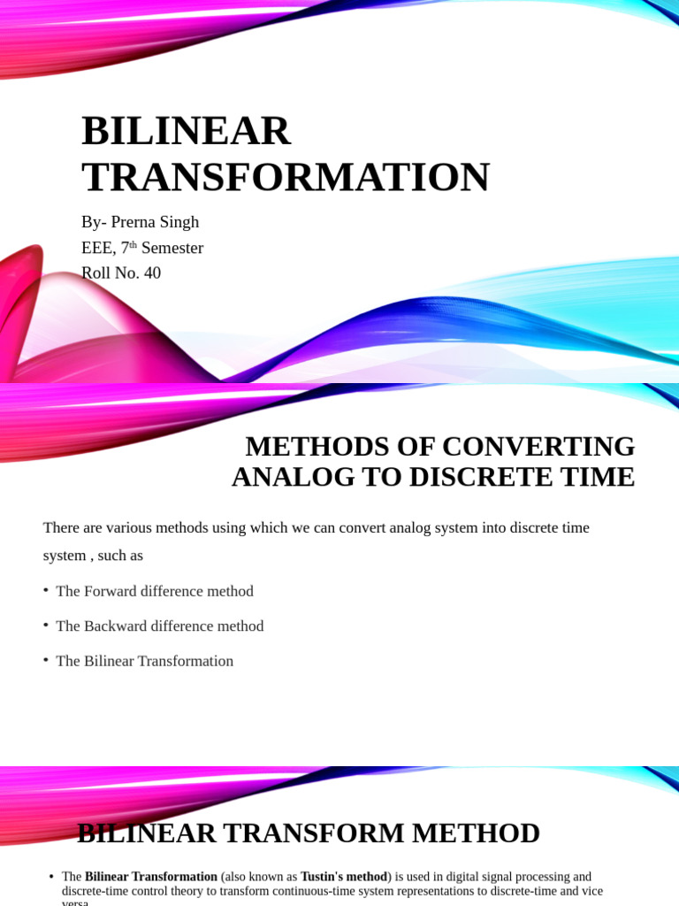 Bilinear Transformation | PDF | Computer Engineering | Mathematical Objects