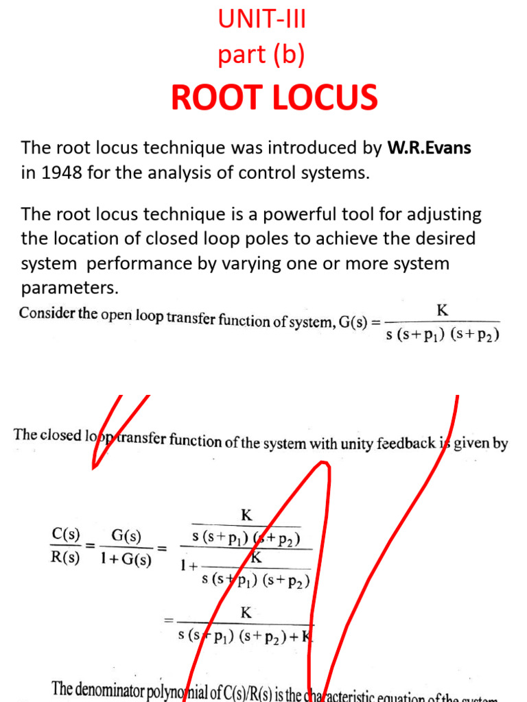UNIT-I ROOT LOCUS | PDF