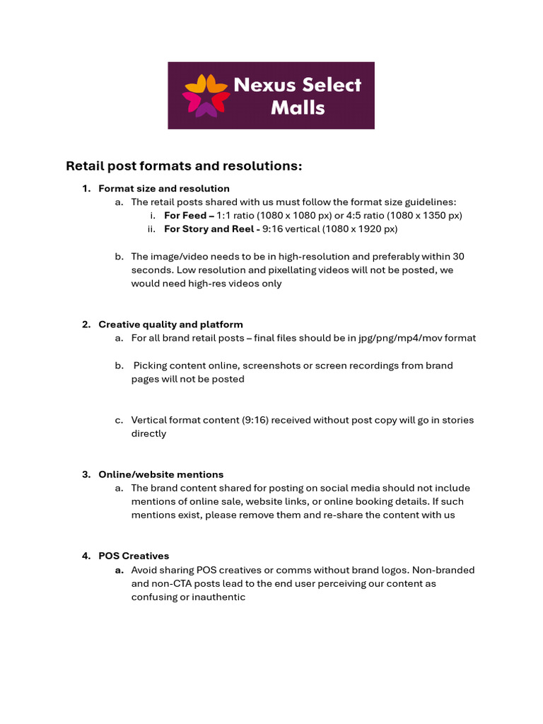Nexus - Brand Content Guidelines | PDF