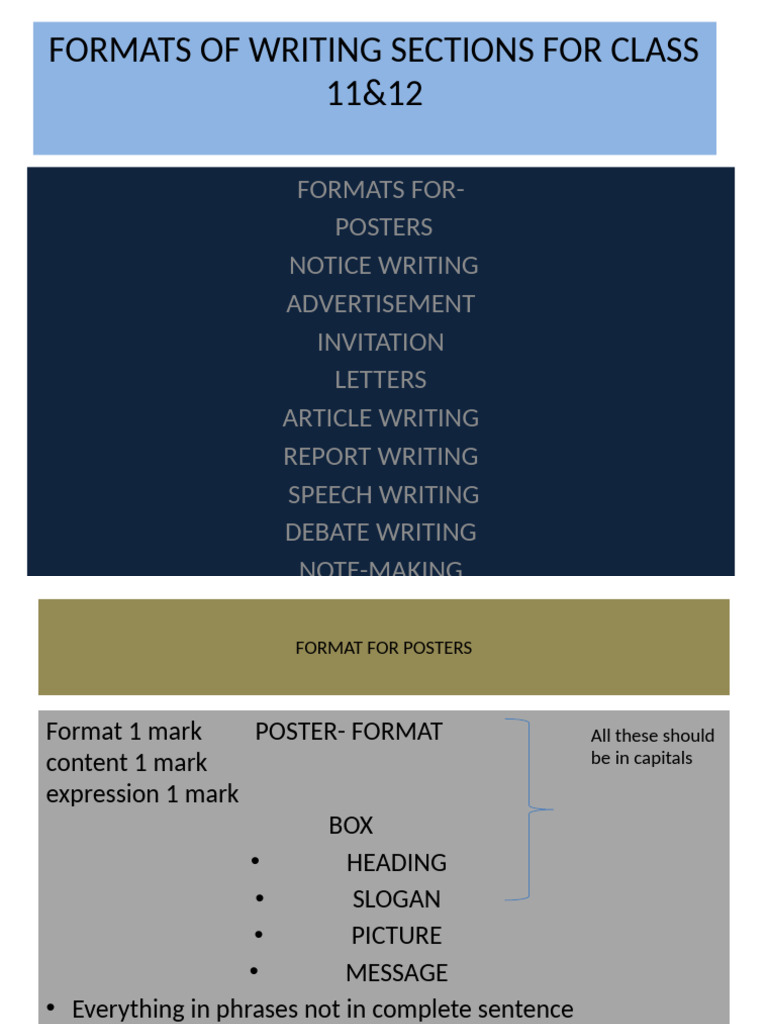 Formats For Writing Sections | PDF | Knowledge | Conversation