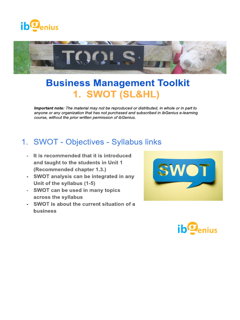 1 - Swot | PDF