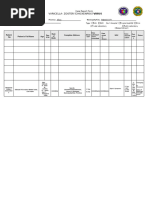 Specimen Log Sheet Template | PDF