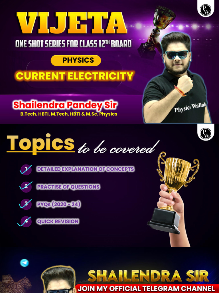 Current Electricity Vijetha Series | PDF