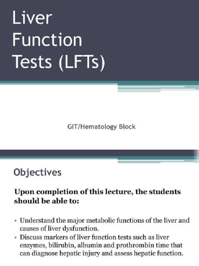 Liver Function Test | PDF
