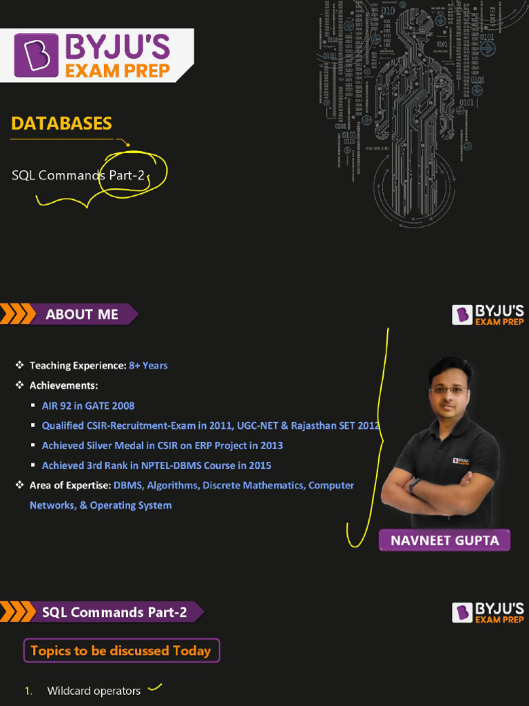 Class SQL Commands Part 2 | PDF
