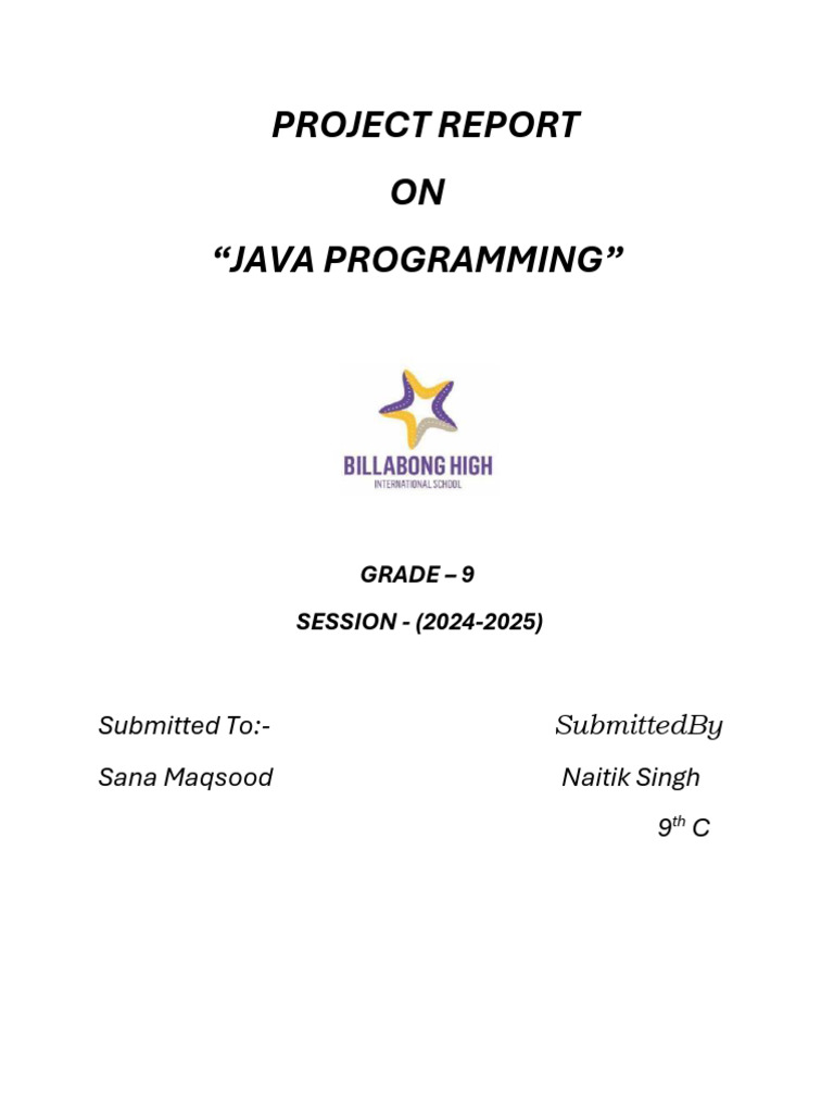 Naitik Singh 9C Computer-Project | PDF | Computer Science | Software Engineering