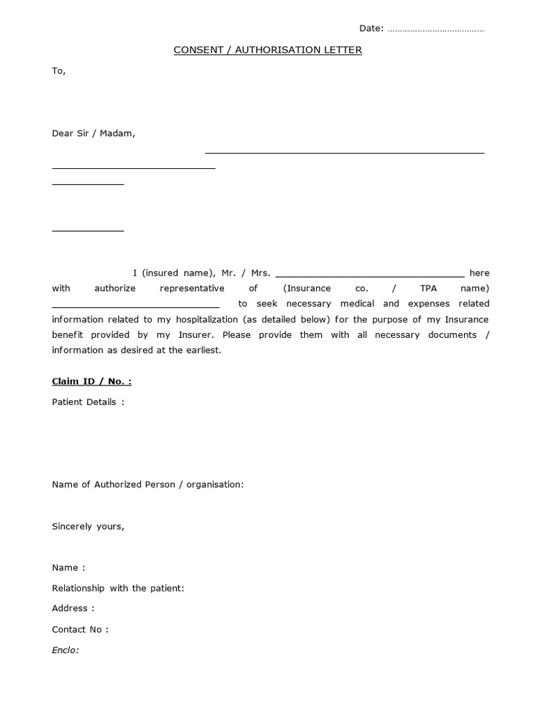 Patient Consent Format-updated - Copy | PDF