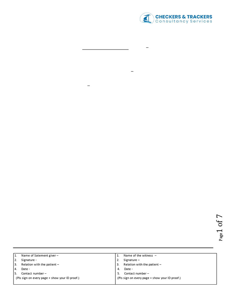 Injury Claim Information Request Form | PDF | Physician | Identity Document