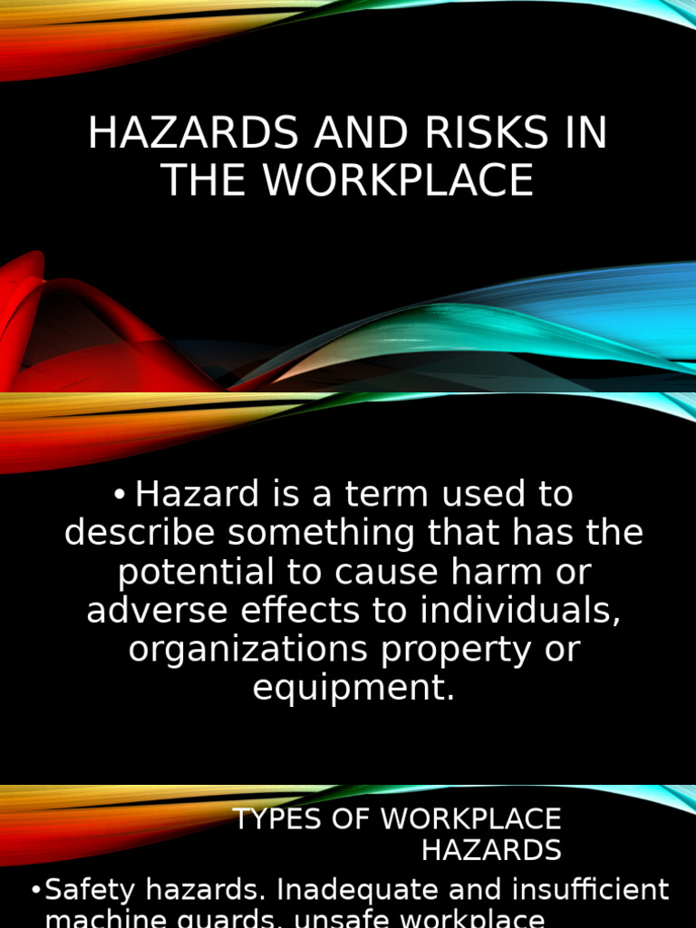 Hazards and Risks in the Workplace | PDF