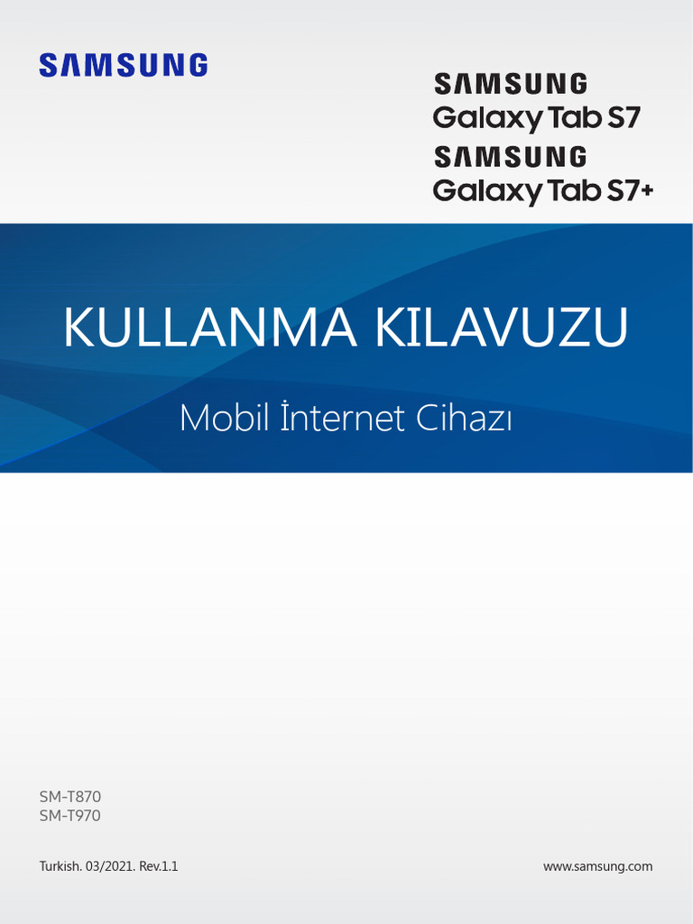 Galaxy Tab S 7+ Kullanim Kilavuzu | PDF