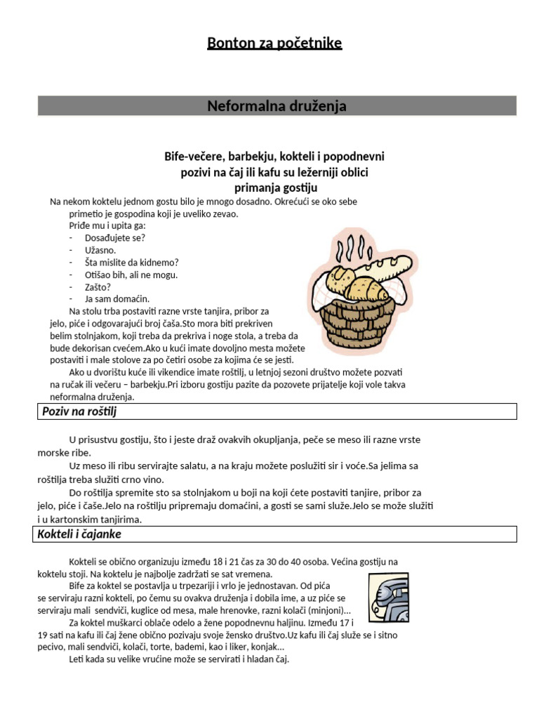 Bonton Za Početnike | PDF