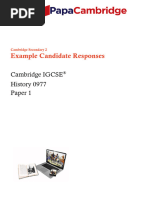 IGCSE History Paper 4 Example Responses | PDF | Weimar Republic | Knowledge