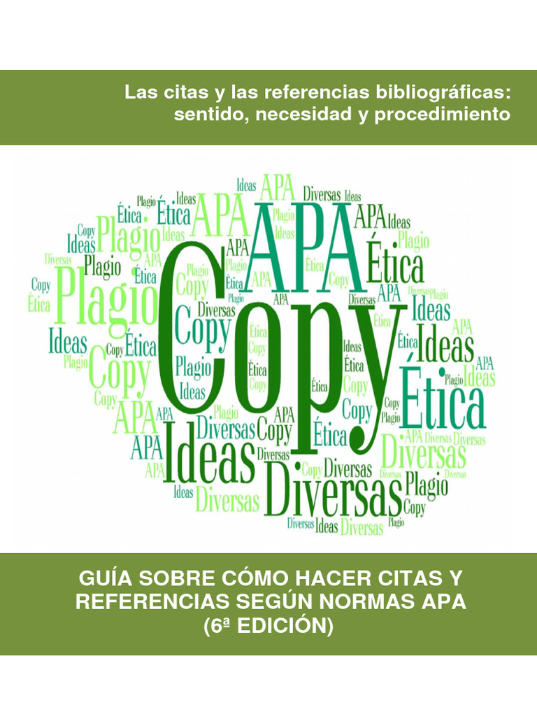 Guía de Citas y Referencias APA | PDF | Citación | Estilo apa