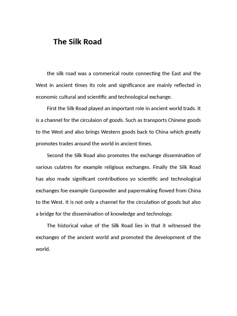 The Silk Road | PDF