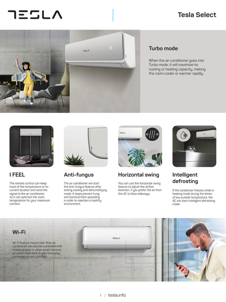 Tesla AC TT34TP21 1232IAW Spec 2022 ENG 1 | PDF | Air Conditioning ...