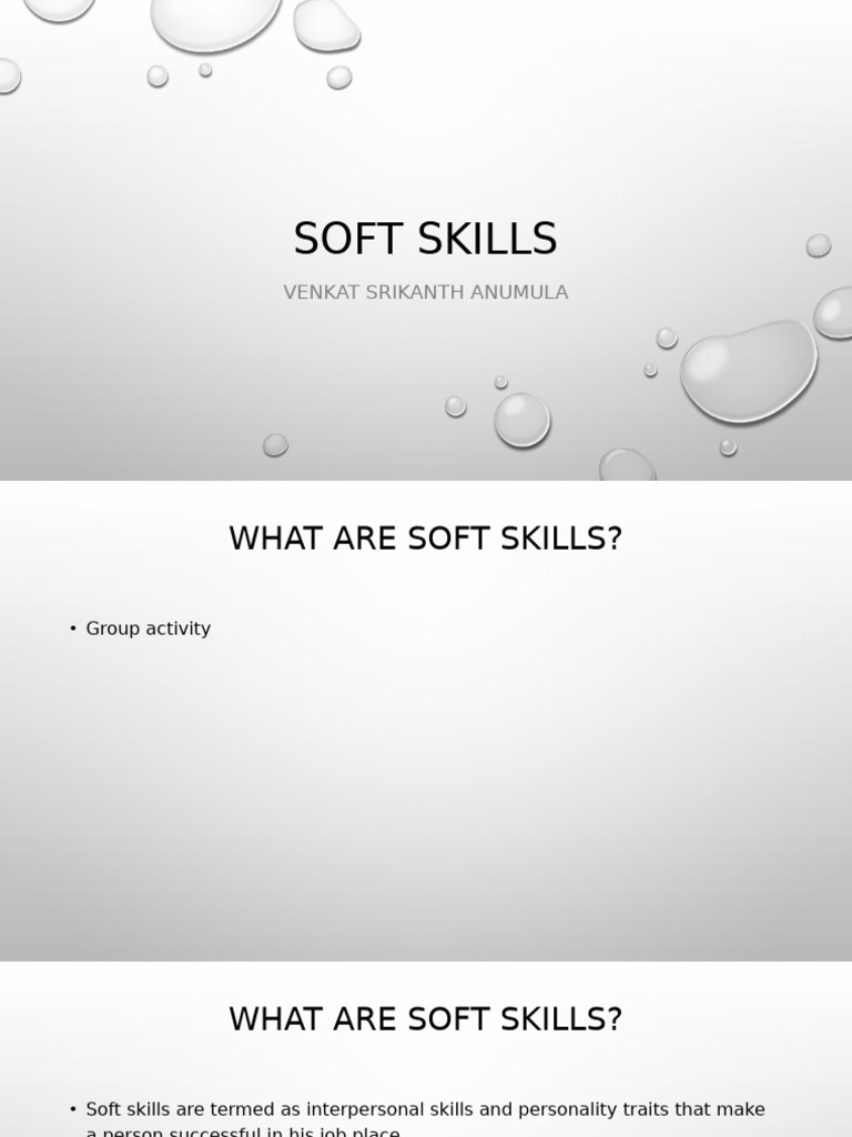 How To Develop Soft Skills | PDF