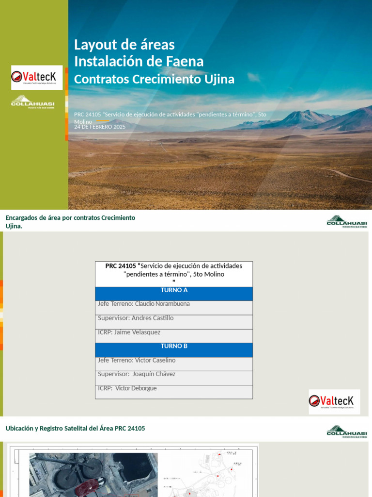 Layout de Áreas IIFF Contratos Crecimiento Ujina Valteck 24105 | PDF