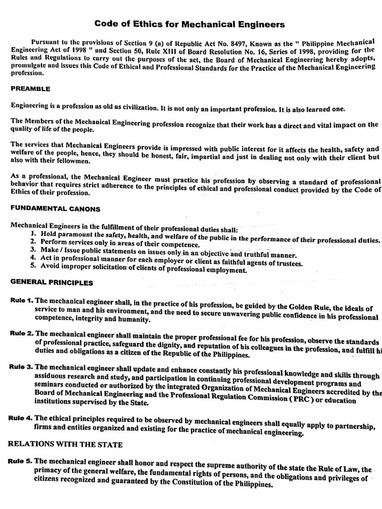 Code of Ethics | PDF