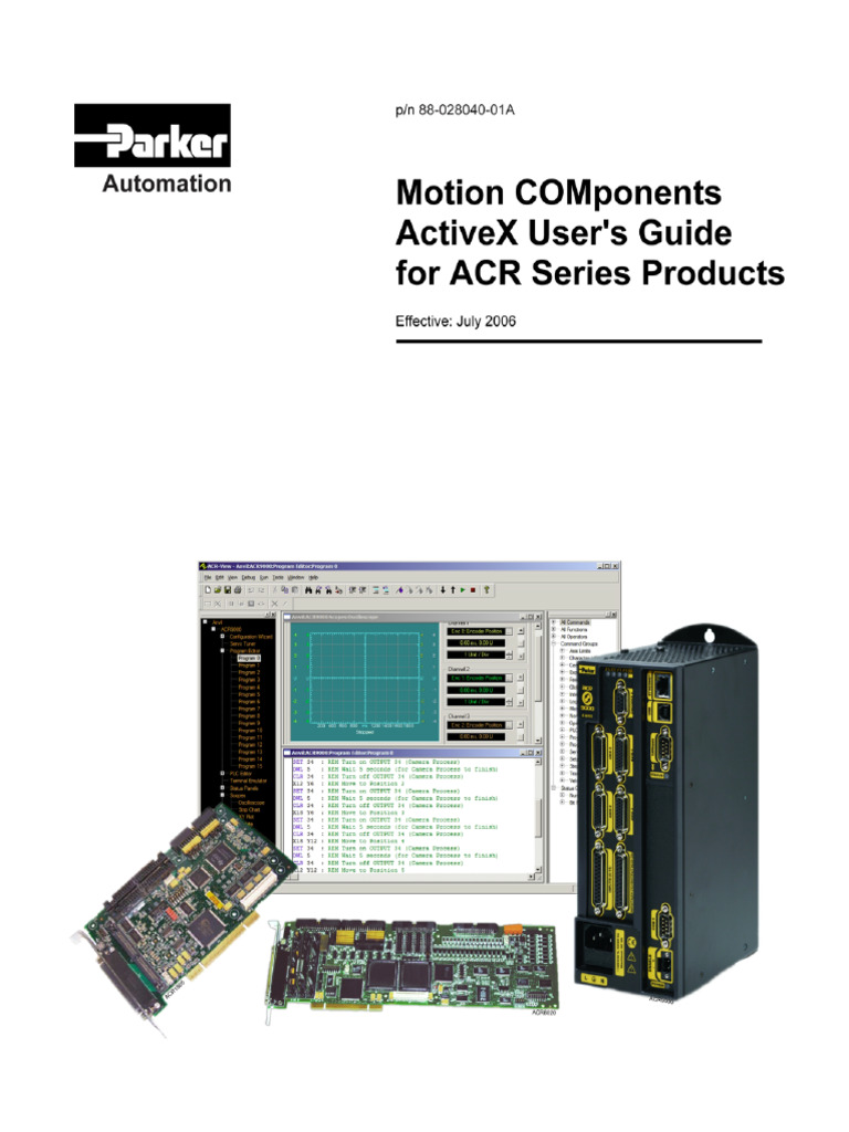 ACRMotion_COMponents_ActiveX_userguide | PDF | Boolean Data Type | Parameter (Computer Programming)