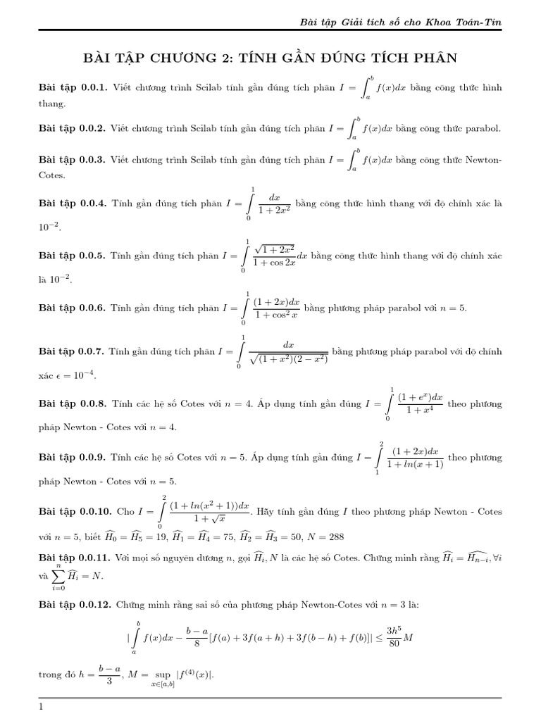 Bai Tap Chuong 2 | PDF