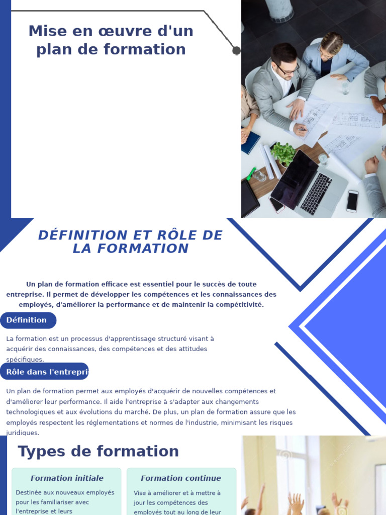 Définition et mise en œuvre de la formation | PDF | Technologies de l ...