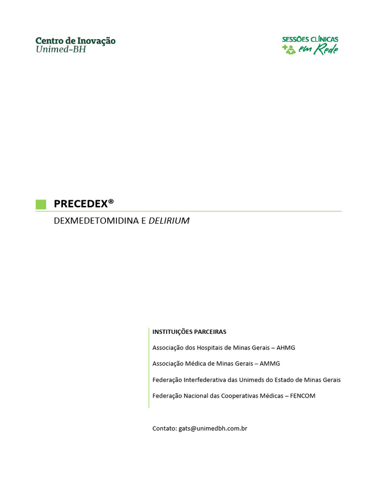 ATS 08 Precedex Delirium 01 | PDF | Midazolam | Fentanil