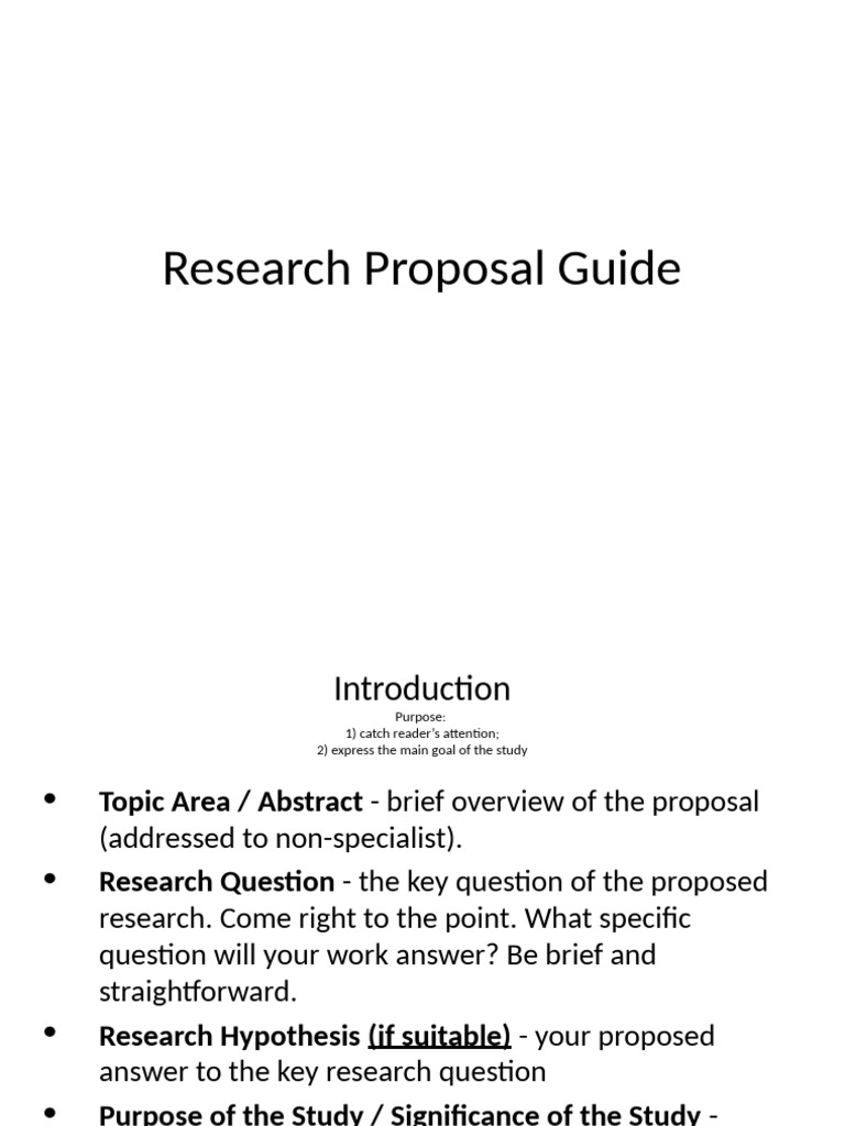 Research Proposal Guide | PDF | Methodology | Data