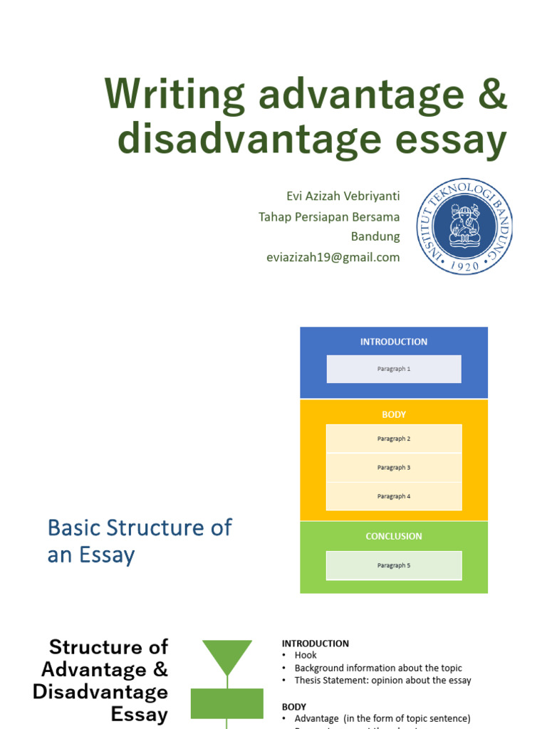 Meeting 12 - Advantage and Disadvantage Essay Structure (2024) | PDF ...