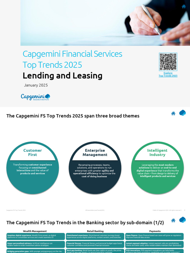 Capgemini - Top Trends 2025 - Lending and Leasing | PDF | Banks | Sustainability