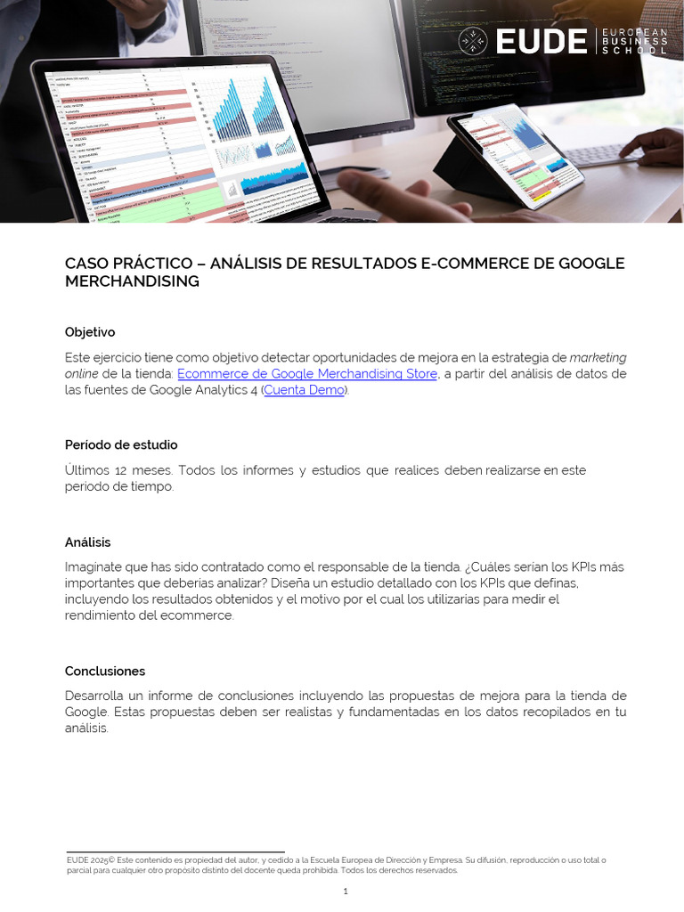 SUBIDO Caso Google Analytics | PDF