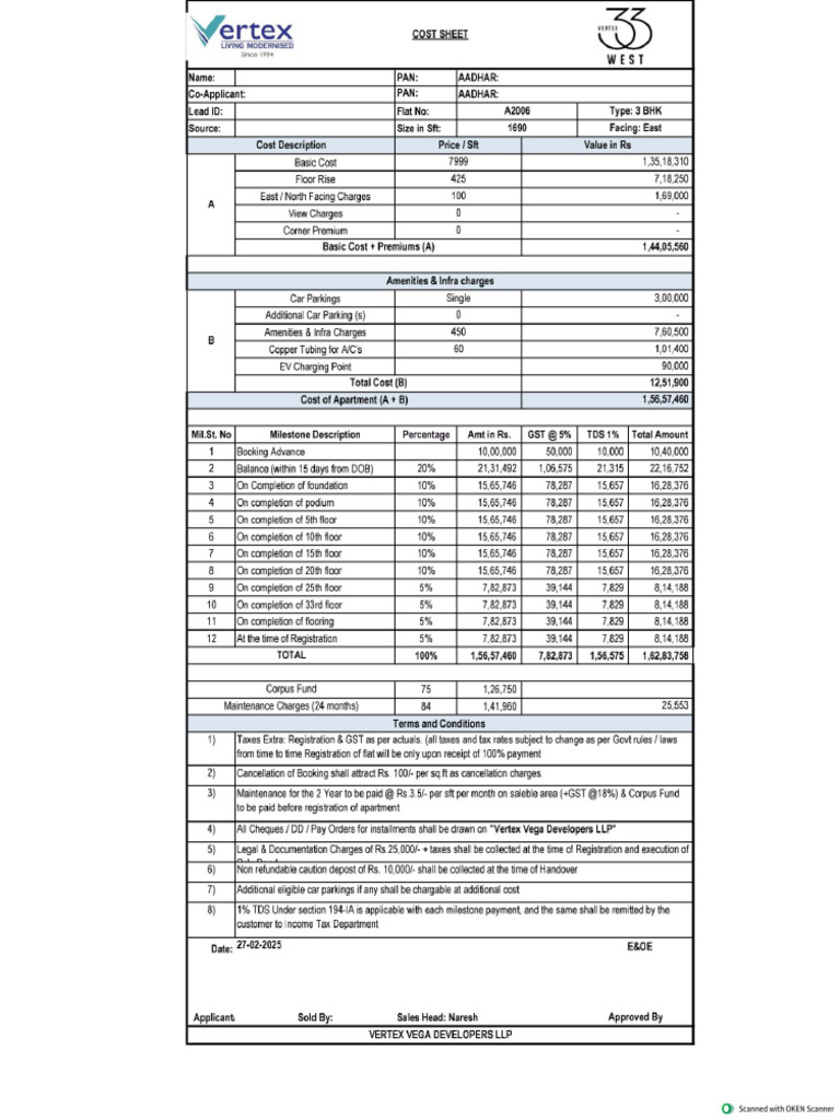1690 SFT - East Facing | PDF