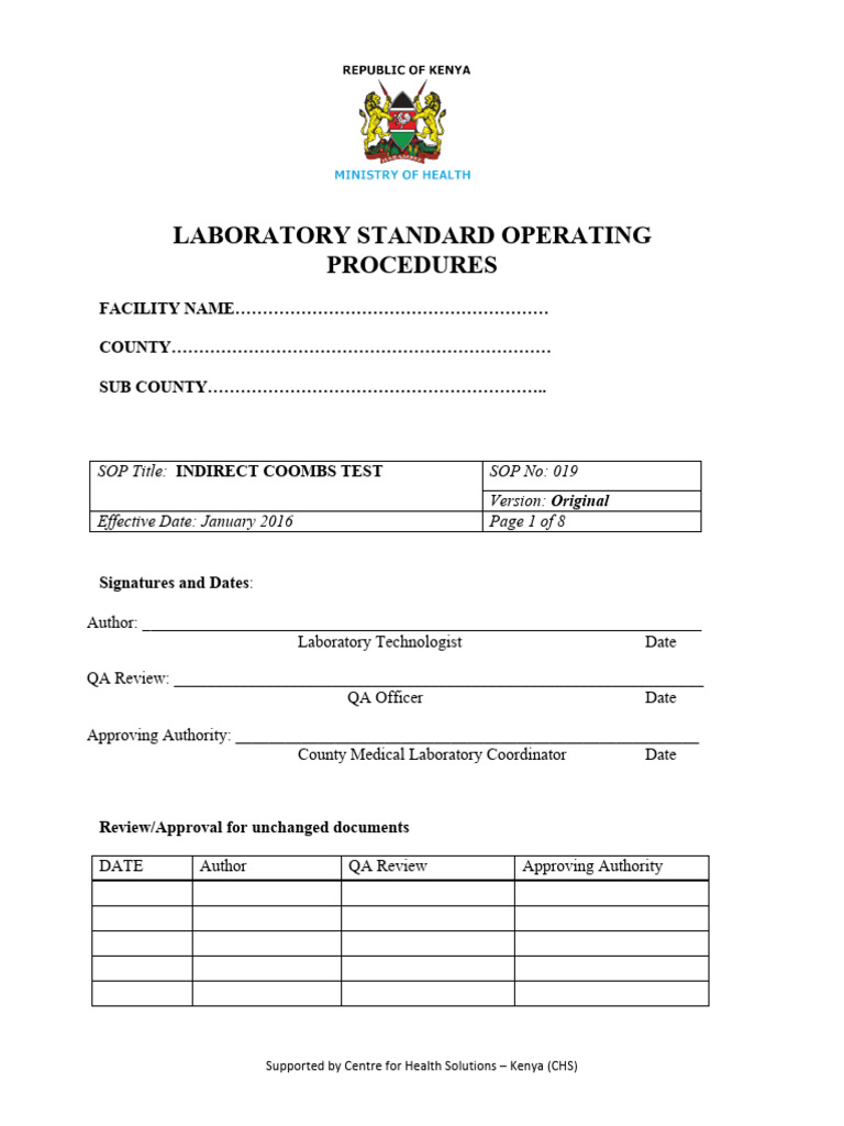 Indirect Coombs Test | PDF | Blood Type | Tissue (Biology)