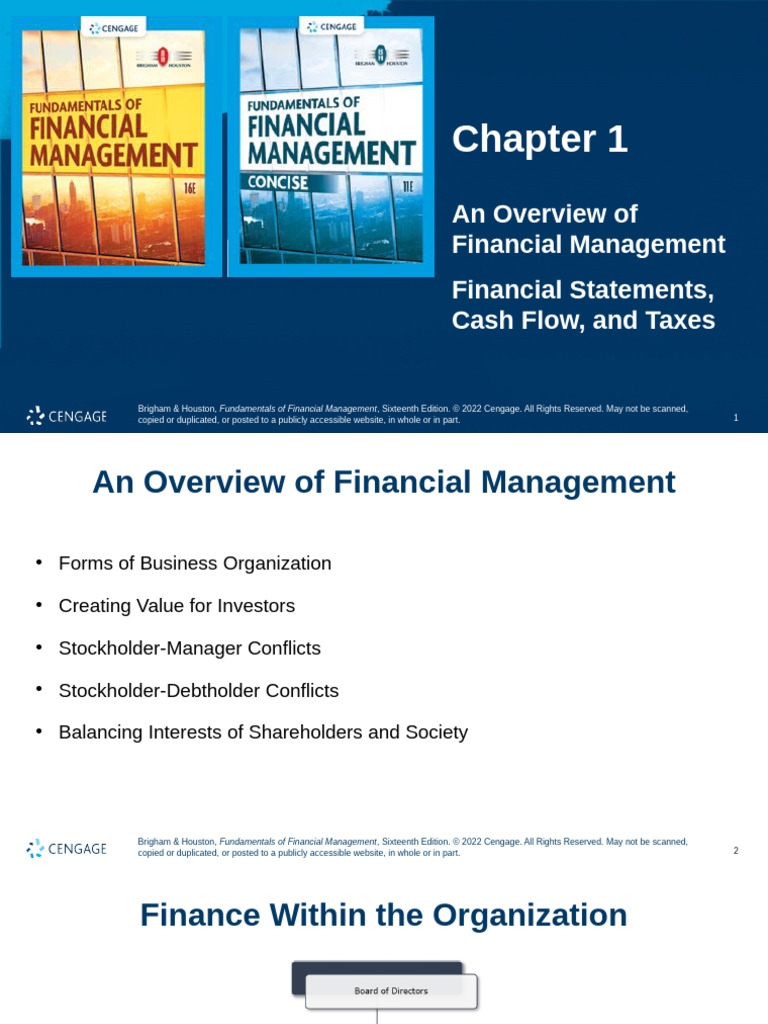 Brigham FFM16 Concise11 Ch01 | PDF | Stocks | Bonds (Finance)
