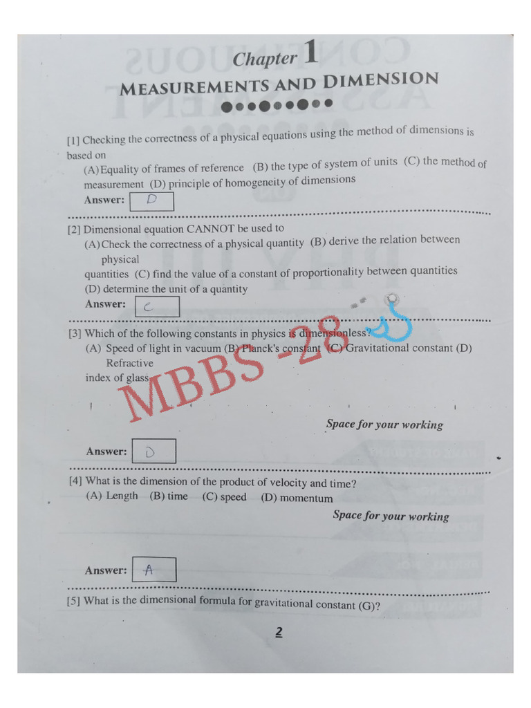 Phy111 Workbook Filler | PDF