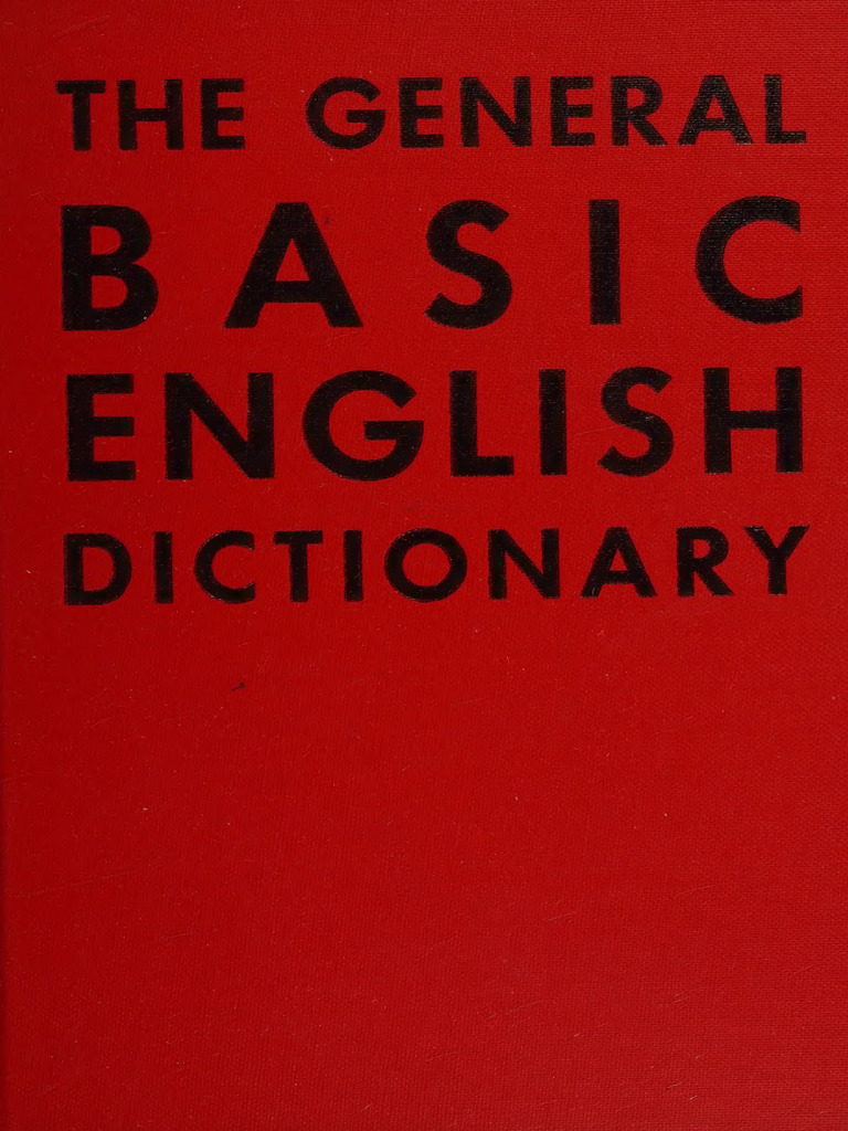 General Basic English Dictionary Guide | PDF | Word | English Language