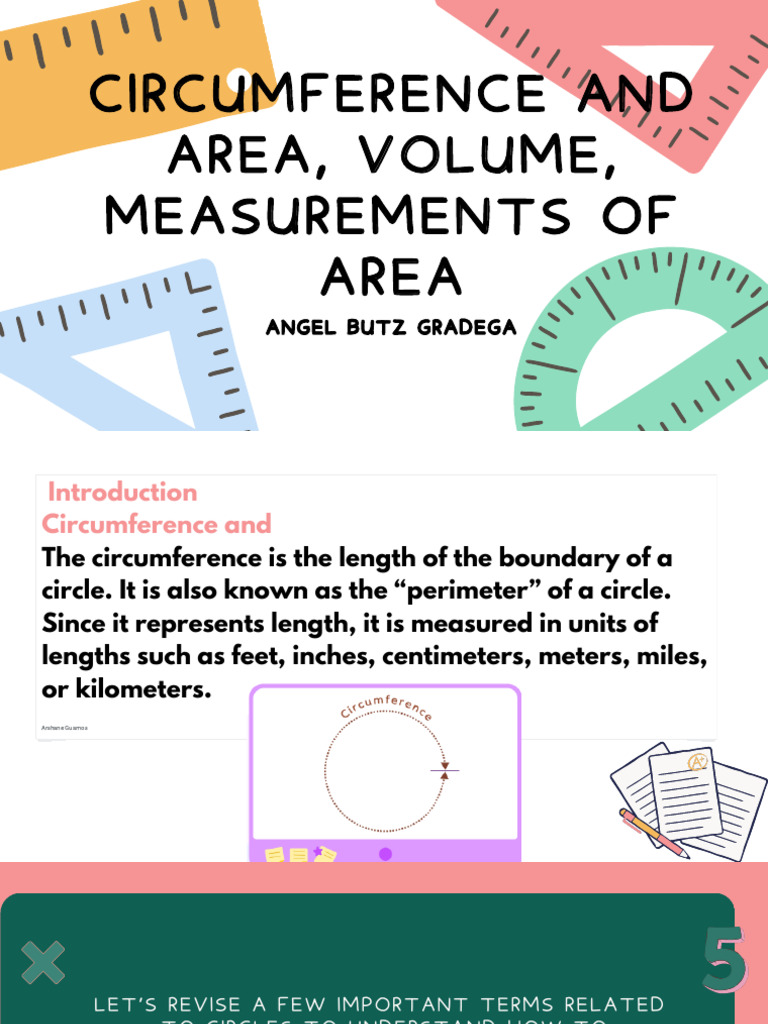 Circle Measurements and Volume Formulas | PDF | Area | Volume