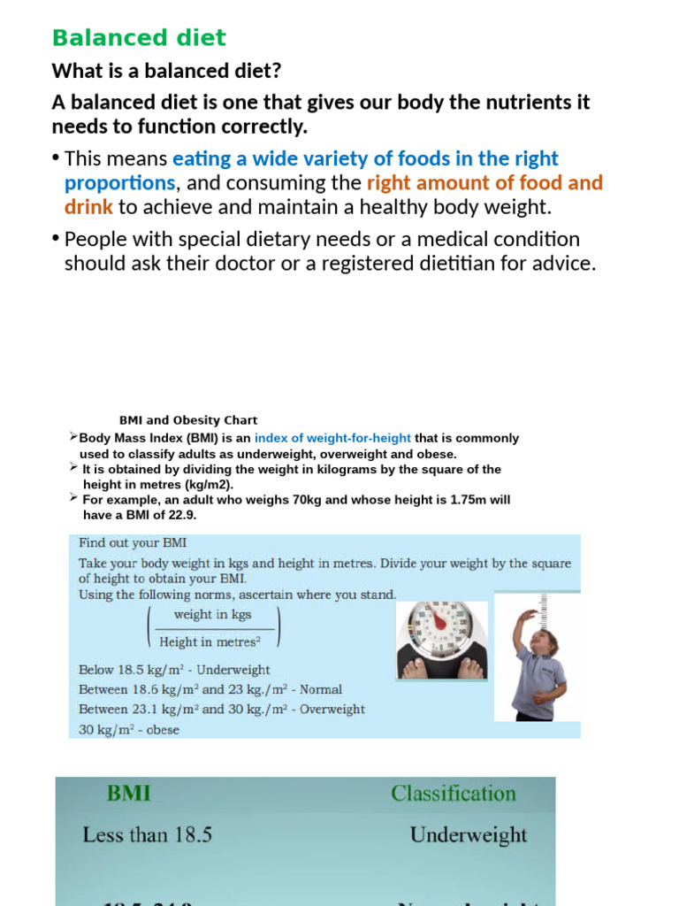 BMI and Maintaining It With Diet | PDF | Obesity | Dieting