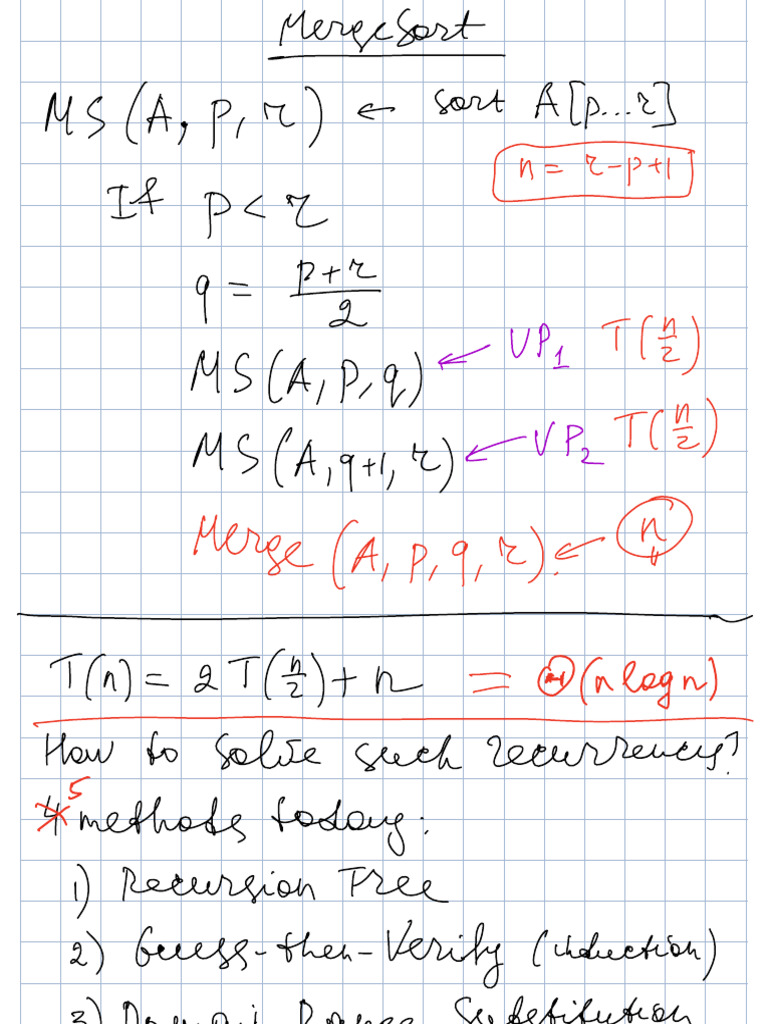 Lecture 2 - Recurrence Equations | PDF | Mathematics | Mathematical Logic