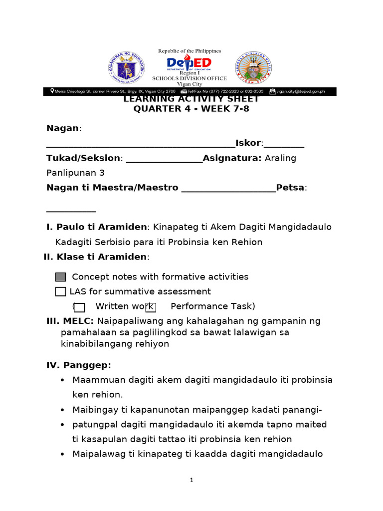 LAS-AP3-Q4-W7-8 (1) | PDF