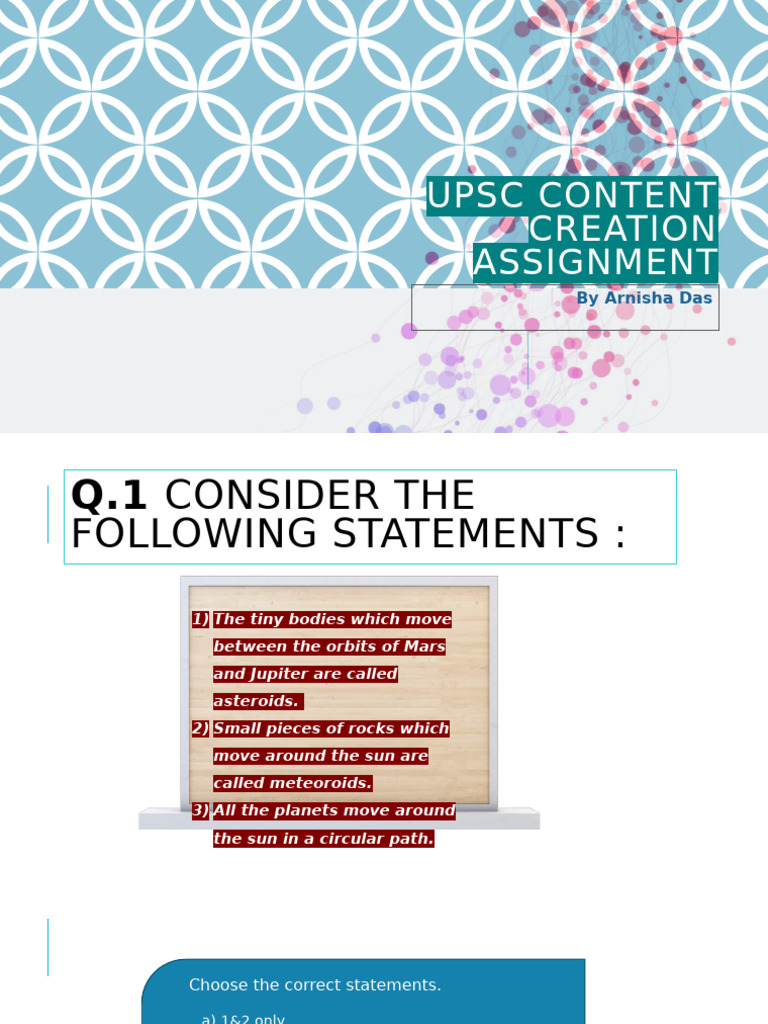 UPSC Content Creation | PDF | Meteoroid | Asteroid