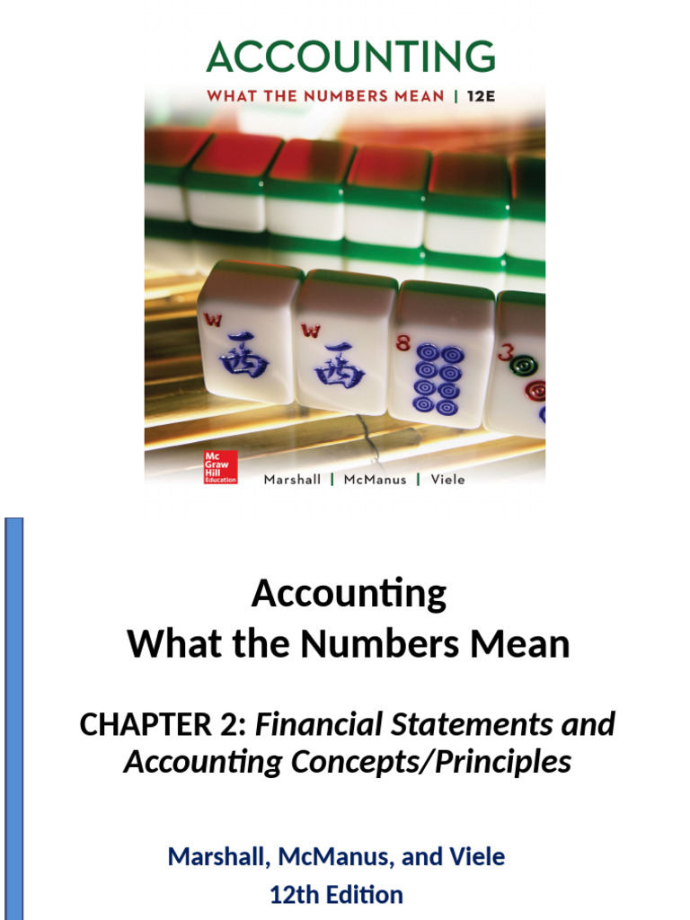Marshall 12e Chap02 PPT | PDF | Equity (Finance) | Balance Sheet