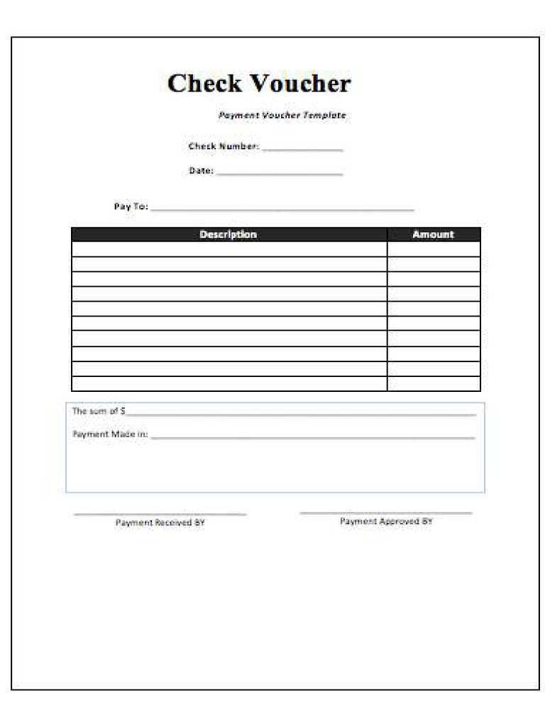 Check Voucher Template | PDF