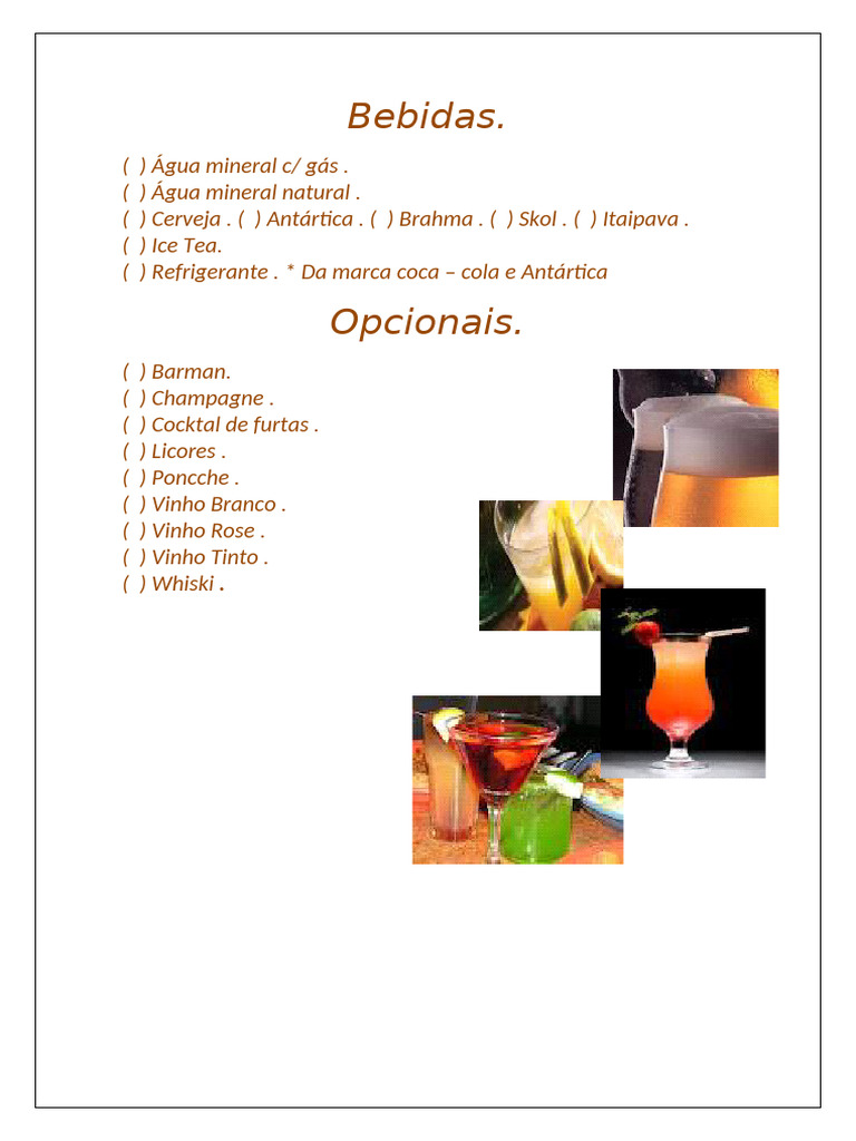 Bebidas | PDF